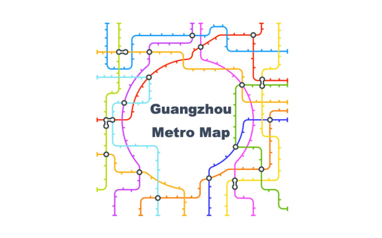 Mapa del Metro de Cantón China - CHINAHORA